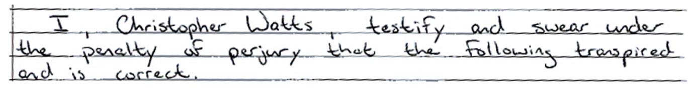 Chris Watts Defends Pal's Prison Lawsuit In Handwritten Court Letter