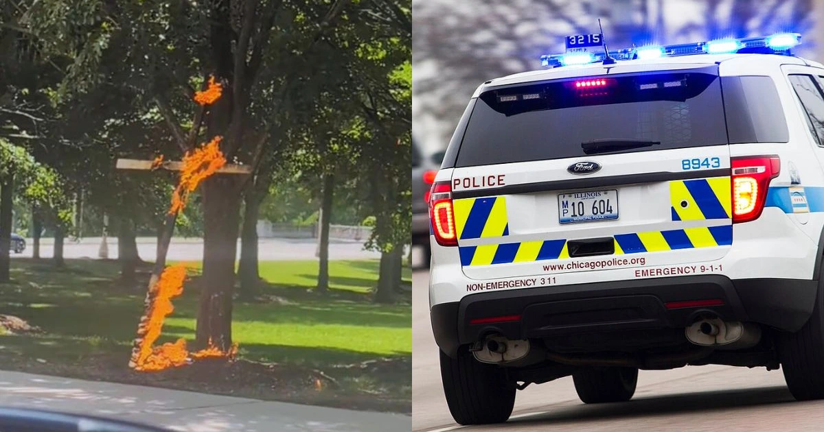 Burning Cross in Chicago Park Revives Fears Over Hate Symbols as Police ...